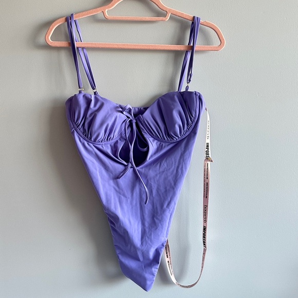 House of CB | Swim | Nwt House Of Cb Purple Onepiece Swimsuit | Poshmark